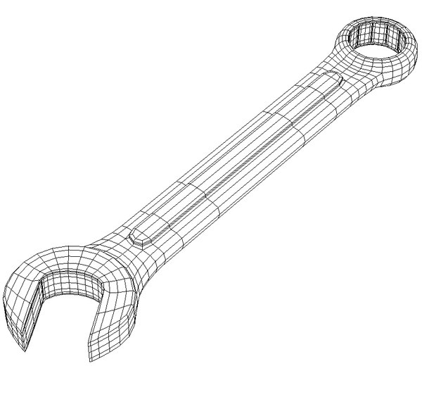 wrench 3d model