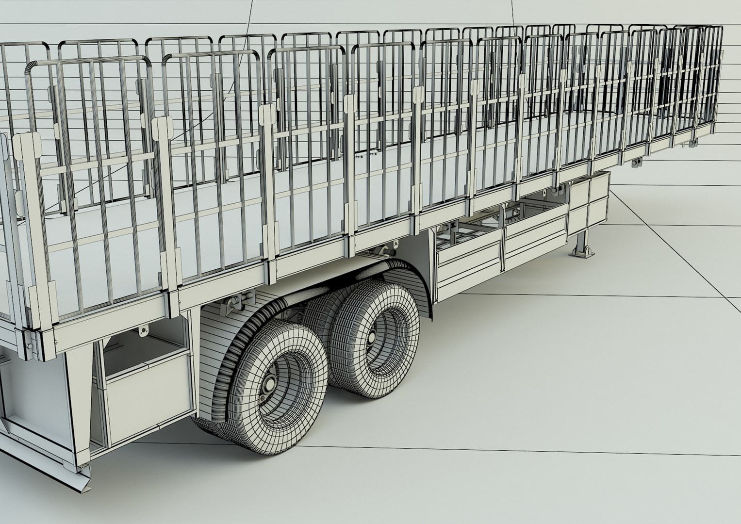 3D truck trailer 3 model - TurboSquid 2069815