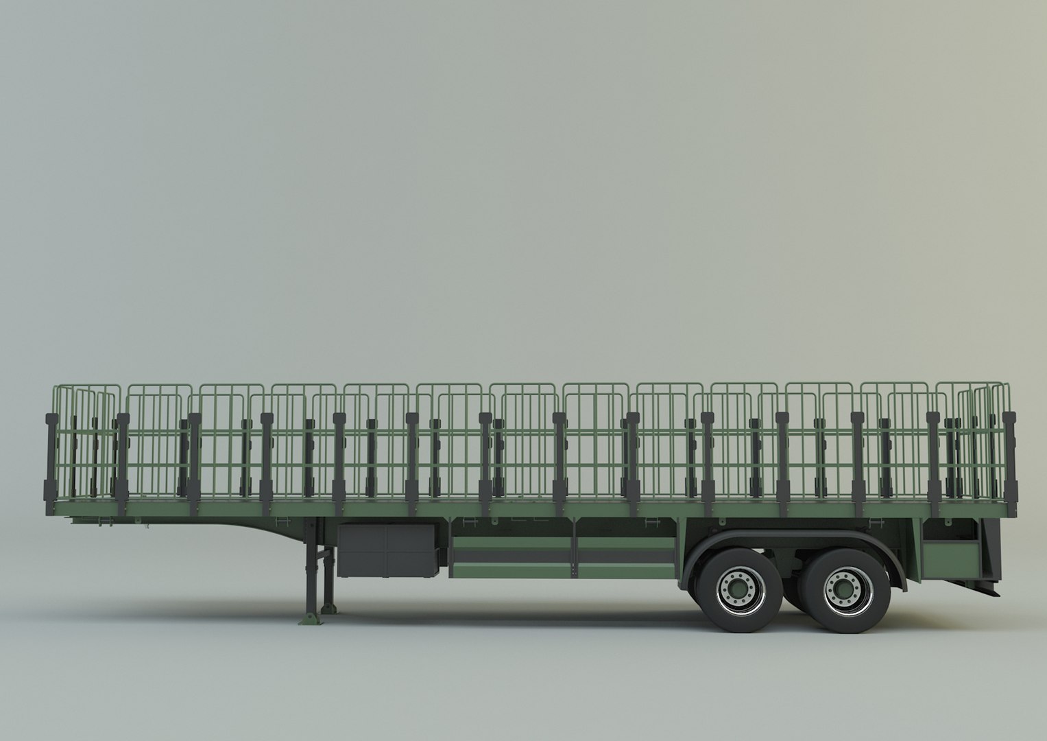 3D Truck Trailer 3 Model - TurboSquid 2069815