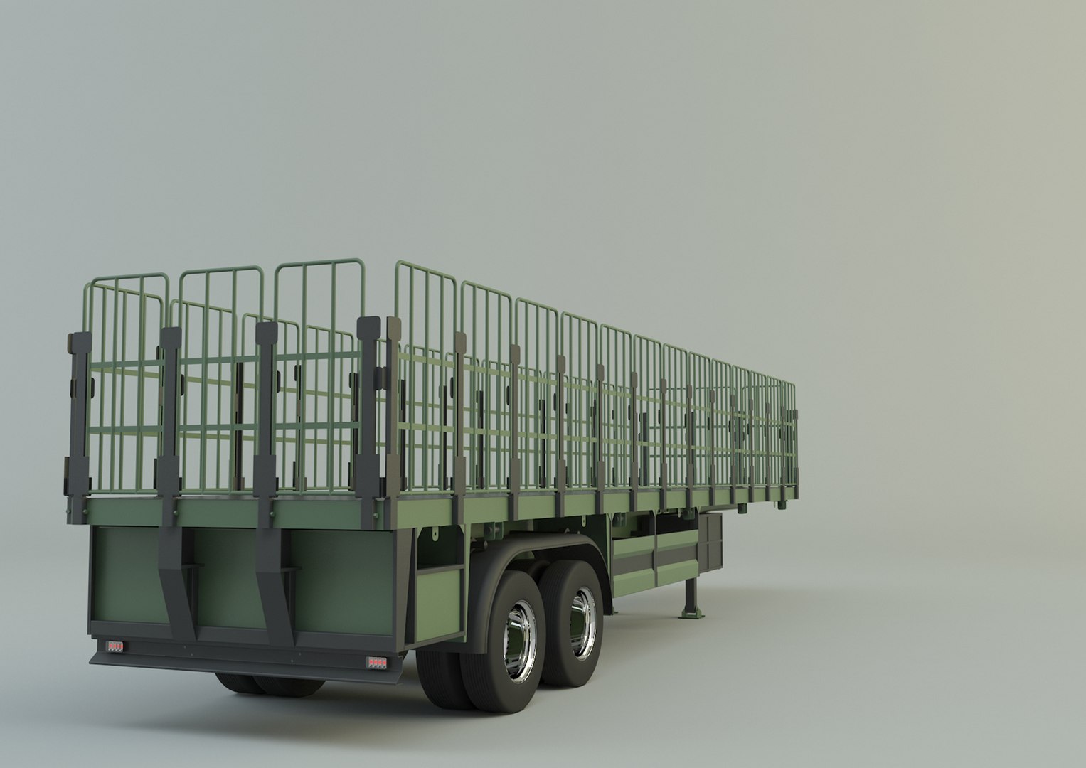 3D Truck Trailer 3 Model - TurboSquid 2069815