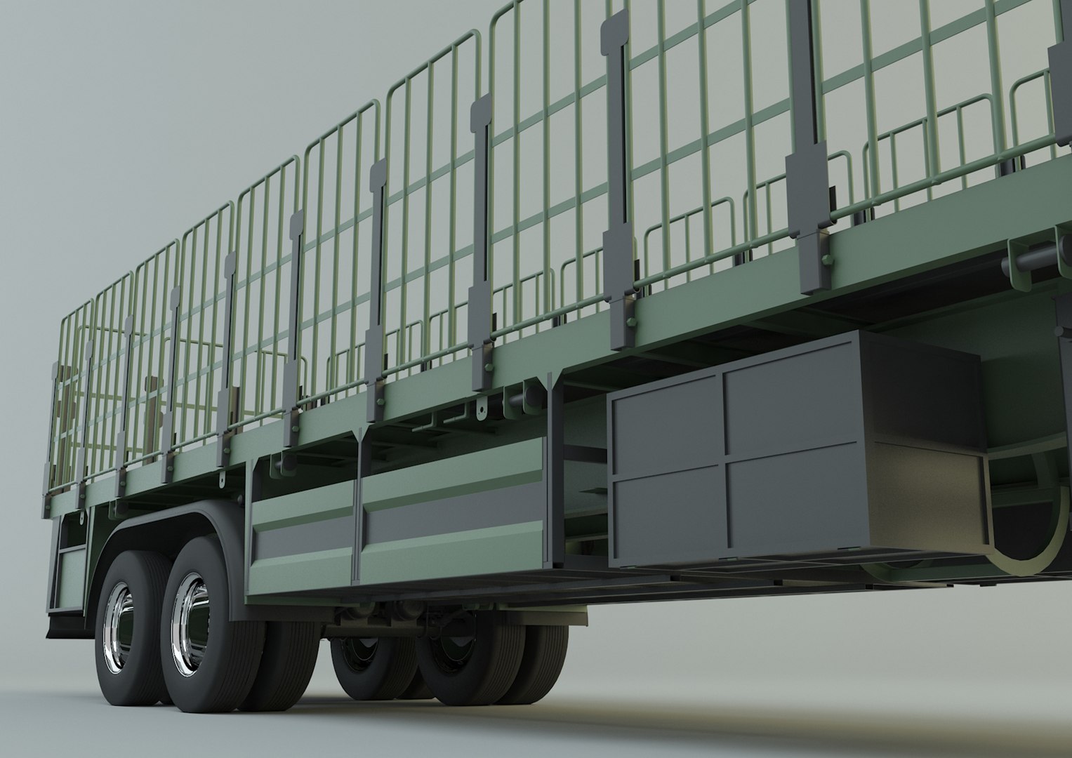 3D Truck Trailer 3 Model - TurboSquid 2069815