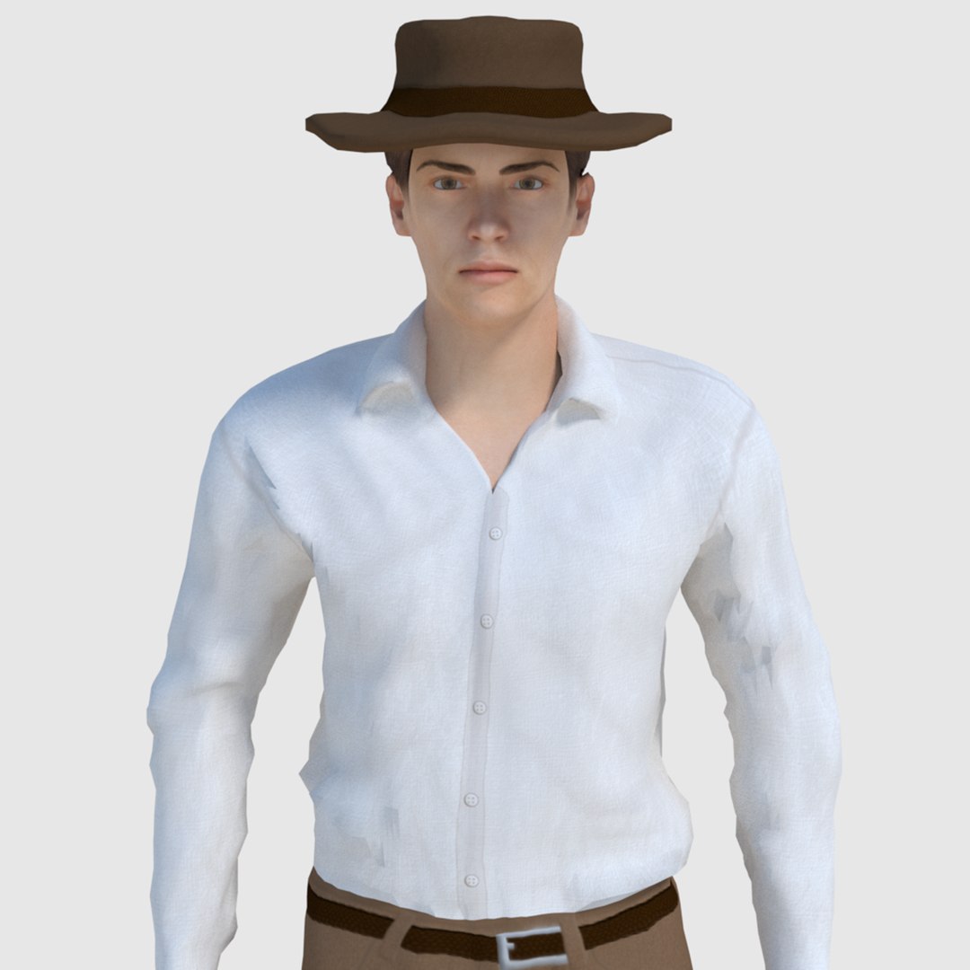 3D Model Ready Cowboy Character - - TurboSquid 1167575