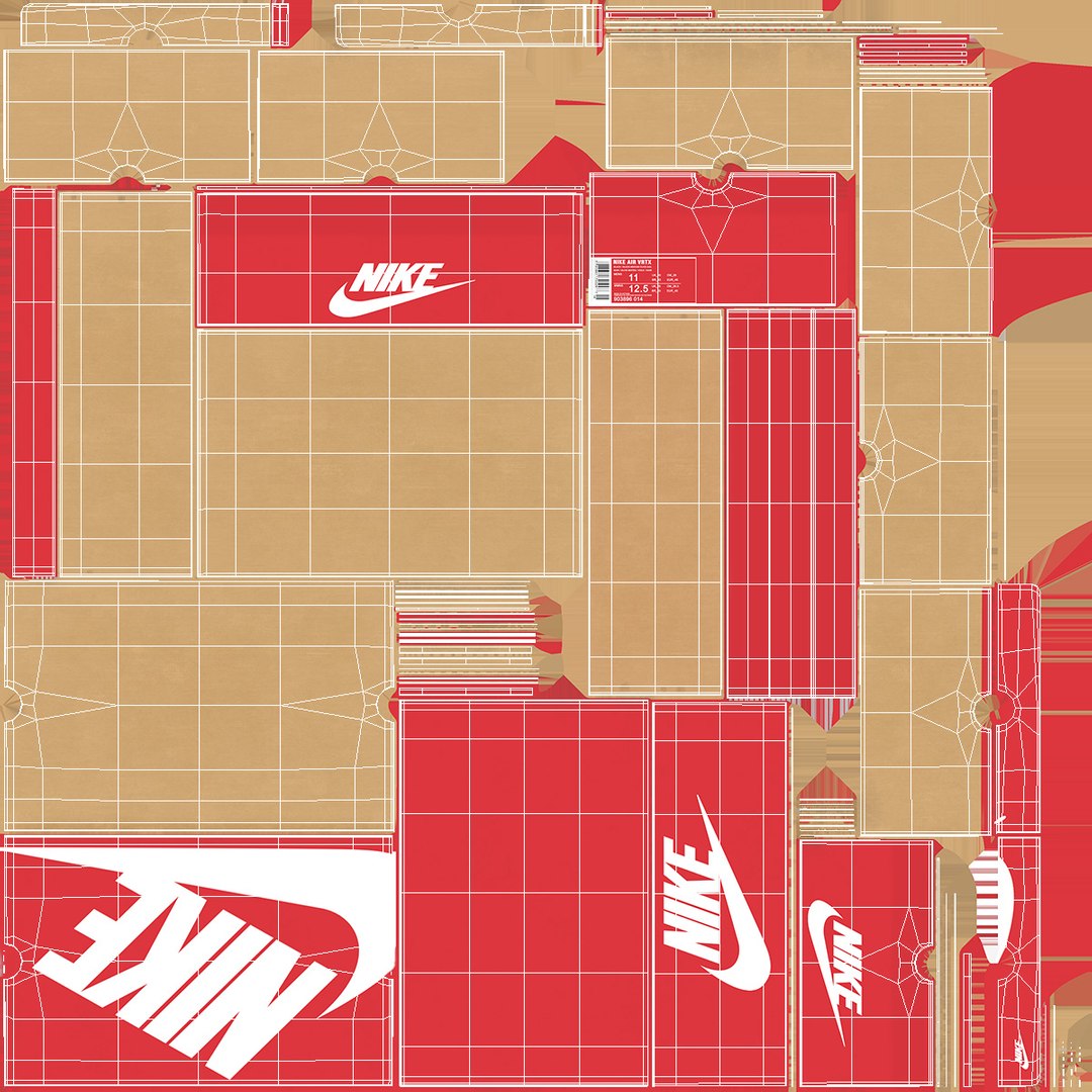 Nike Carton Shoe Box Closed 3D model - TurboSquid 2011345