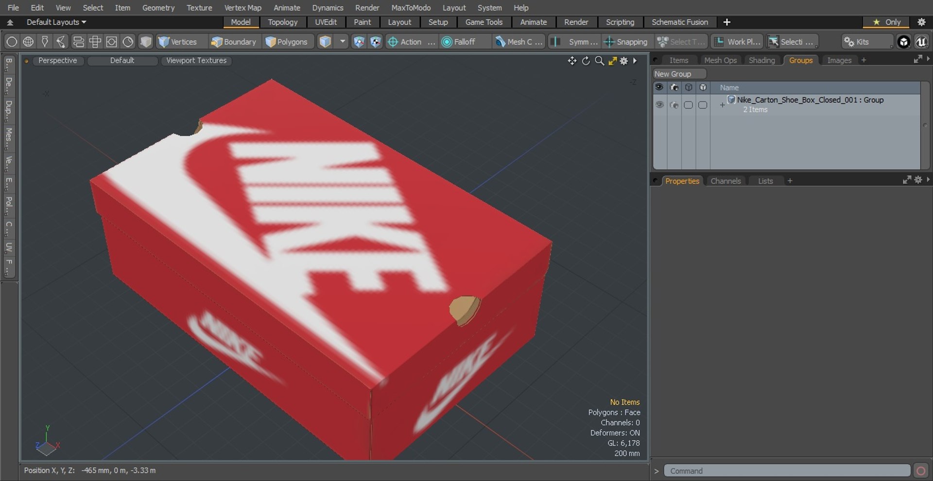 Nike Carton Shoe Box Closed 3D model - TurboSquid 2011345