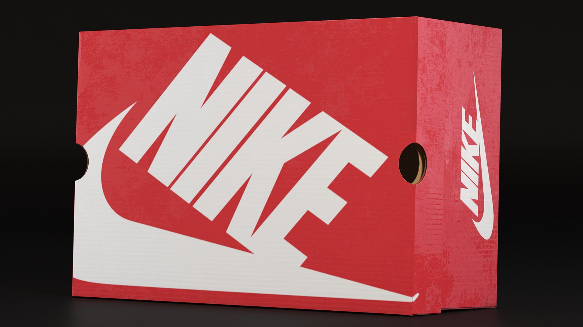 Nike Carton Shoe Box Closed 3D model - TurboSquid 2011345
