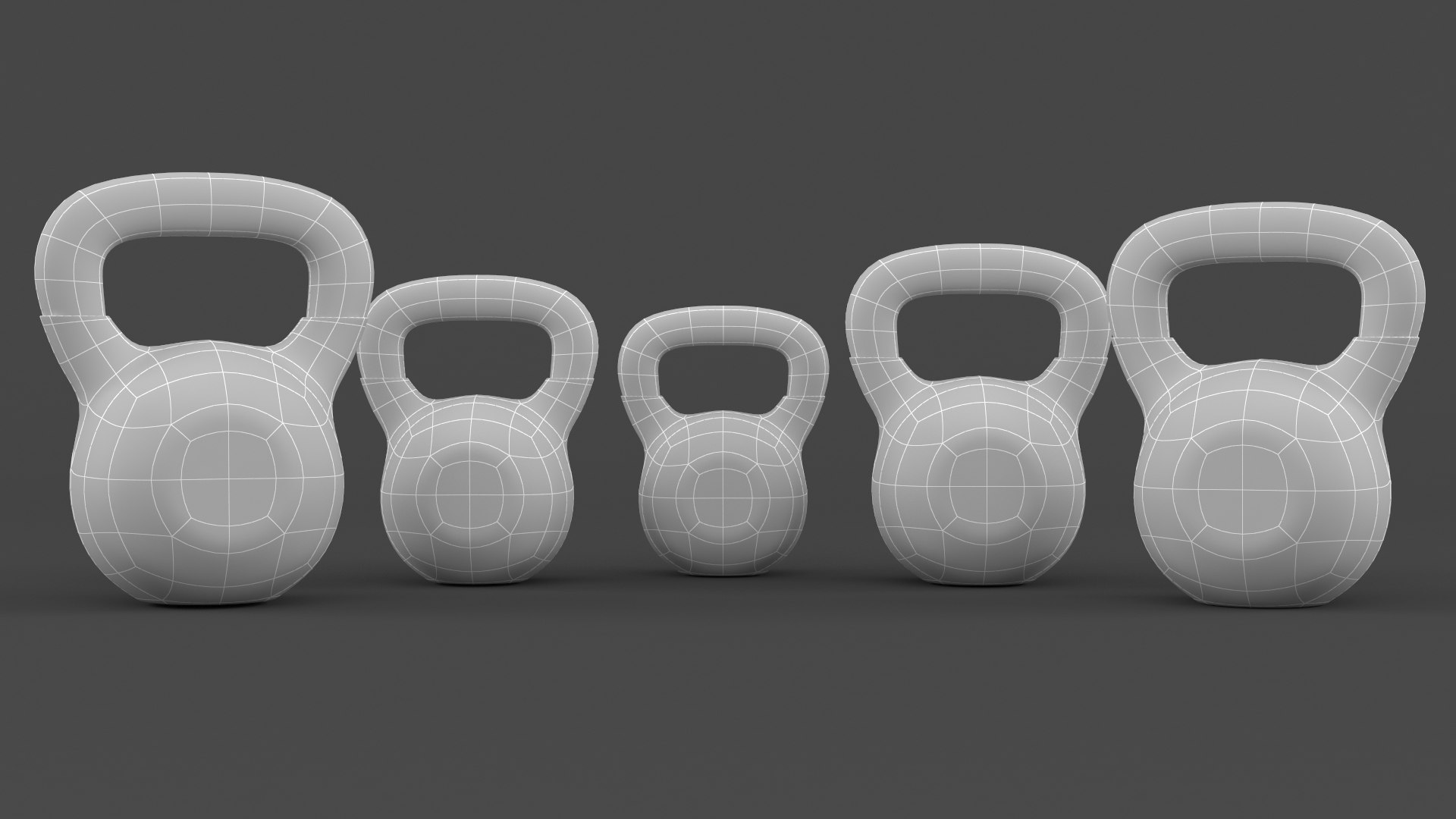 Kettlebell Set Model - TurboSquid 2022160