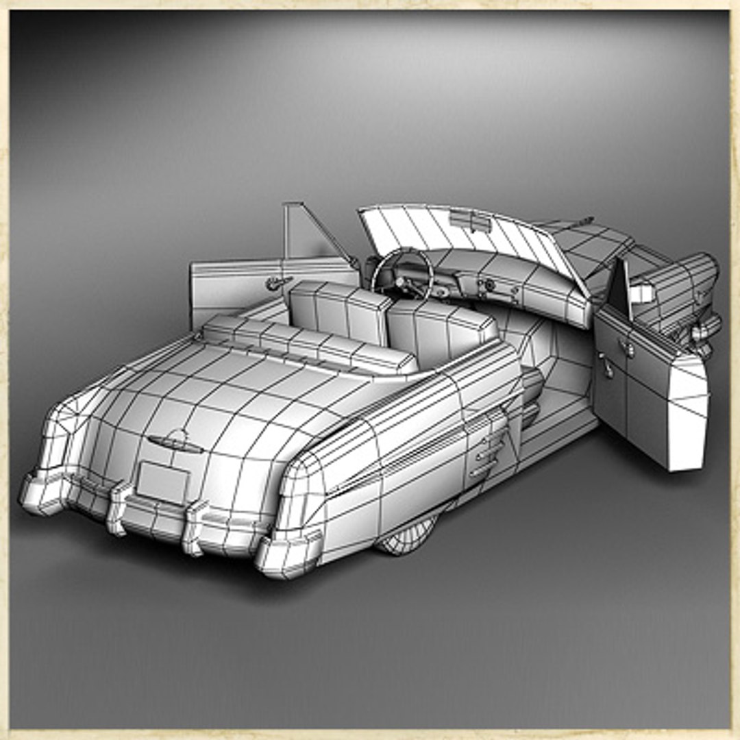 Car Yellow Green Obj