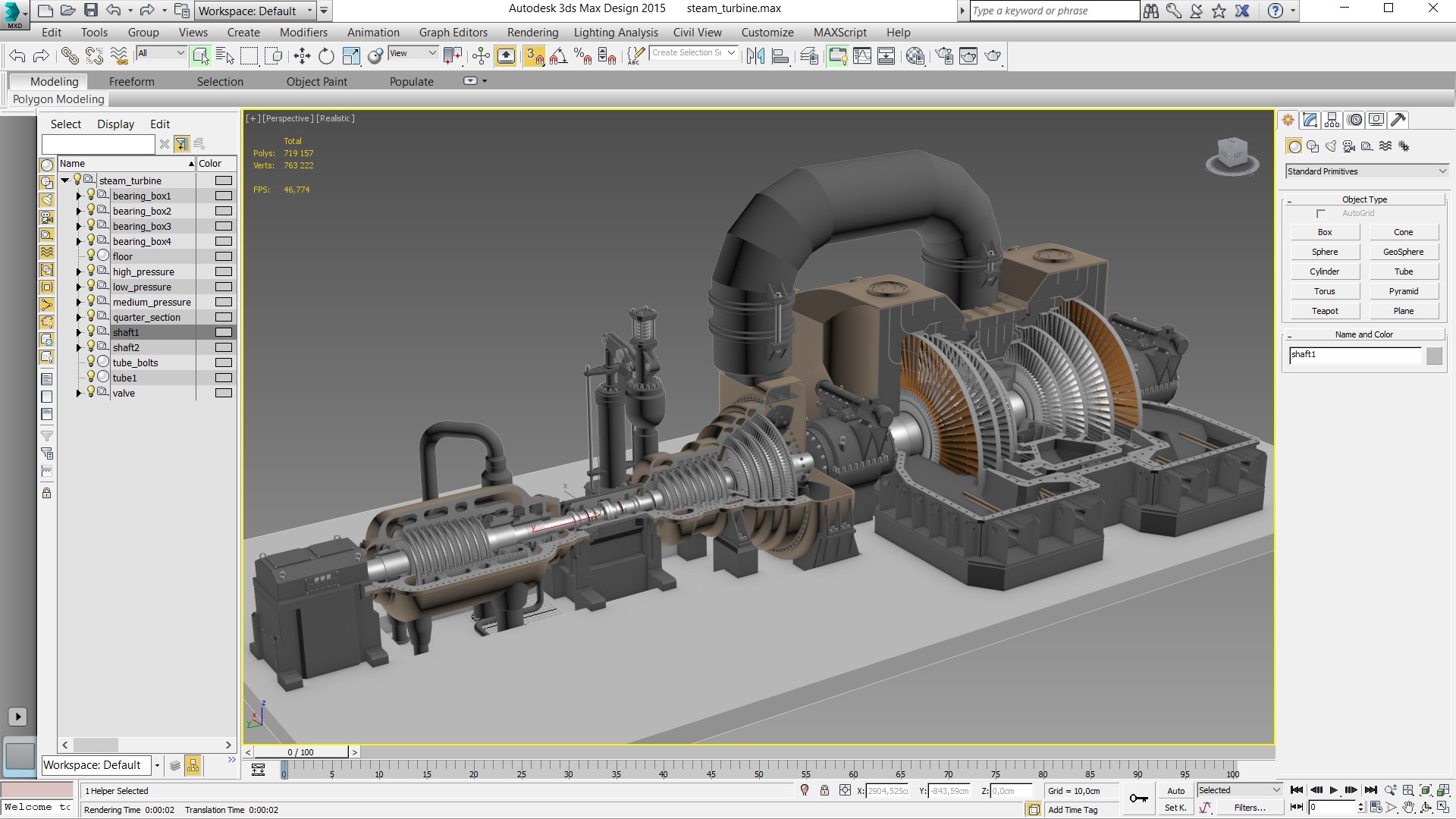Steam Turbine Generator 3D Model - TurboSquid 1818753
