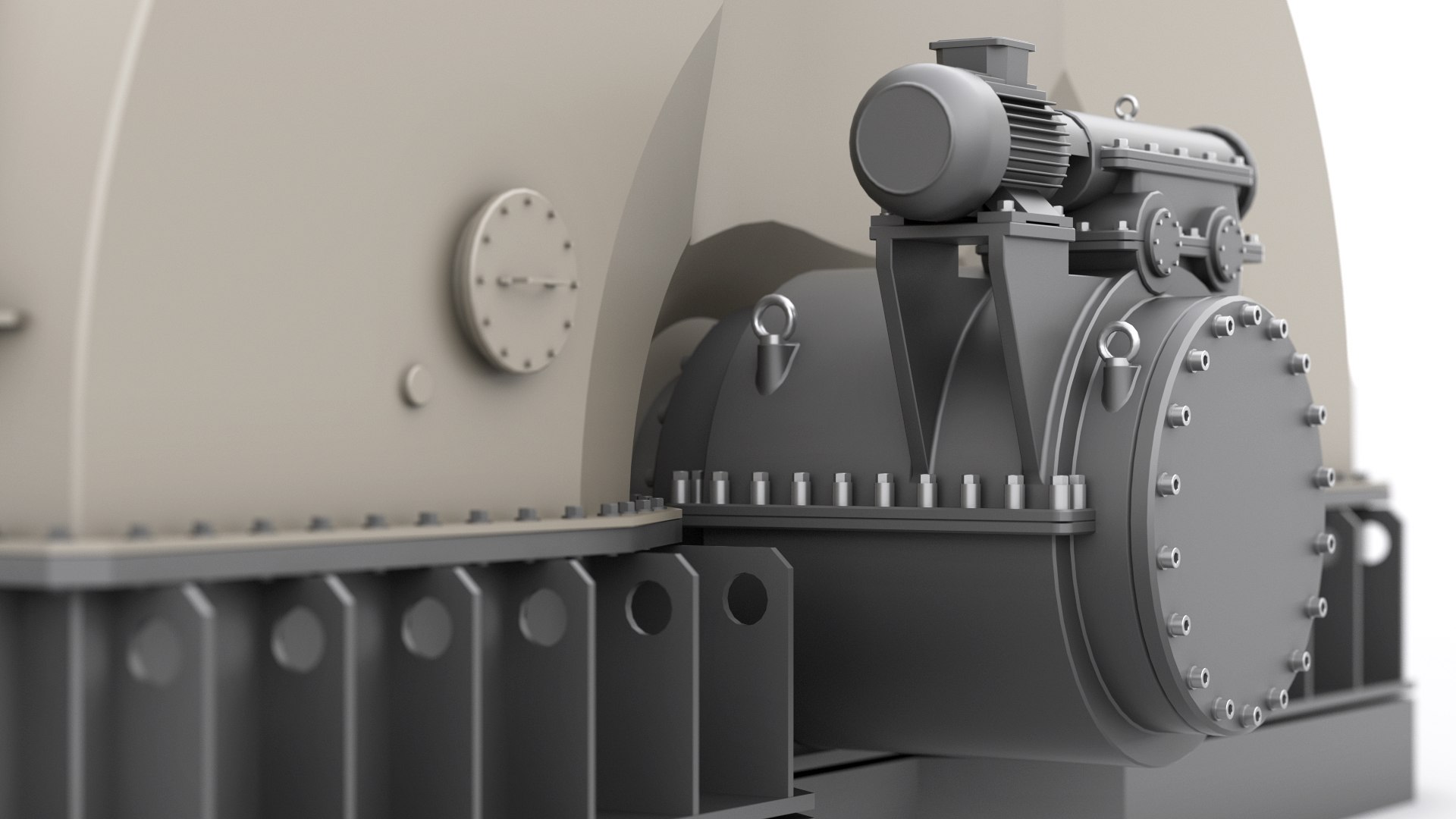 Steam Turbine Generator 3D Model - TurboSquid 1818753