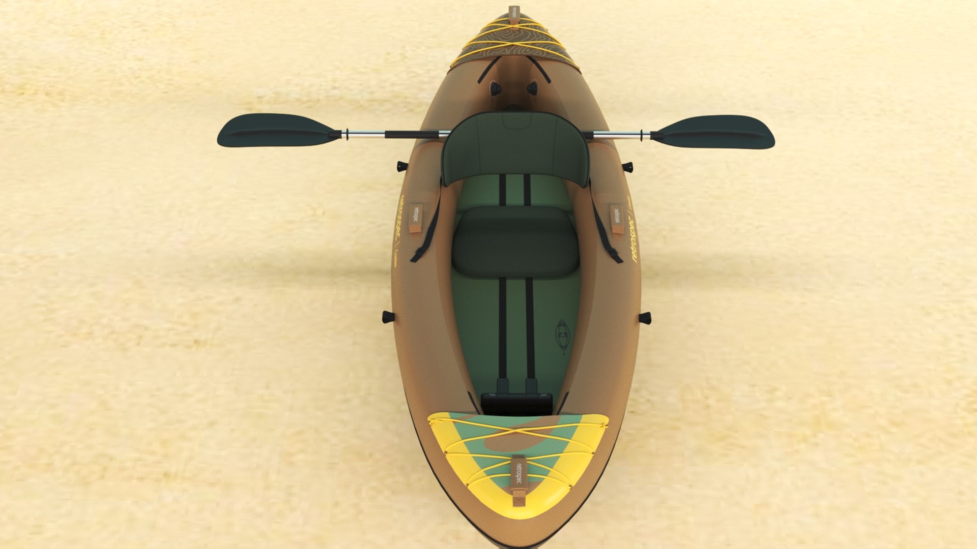 Retrospec Coaster Single And Tandem Inflatable Kayak 3D Model ...