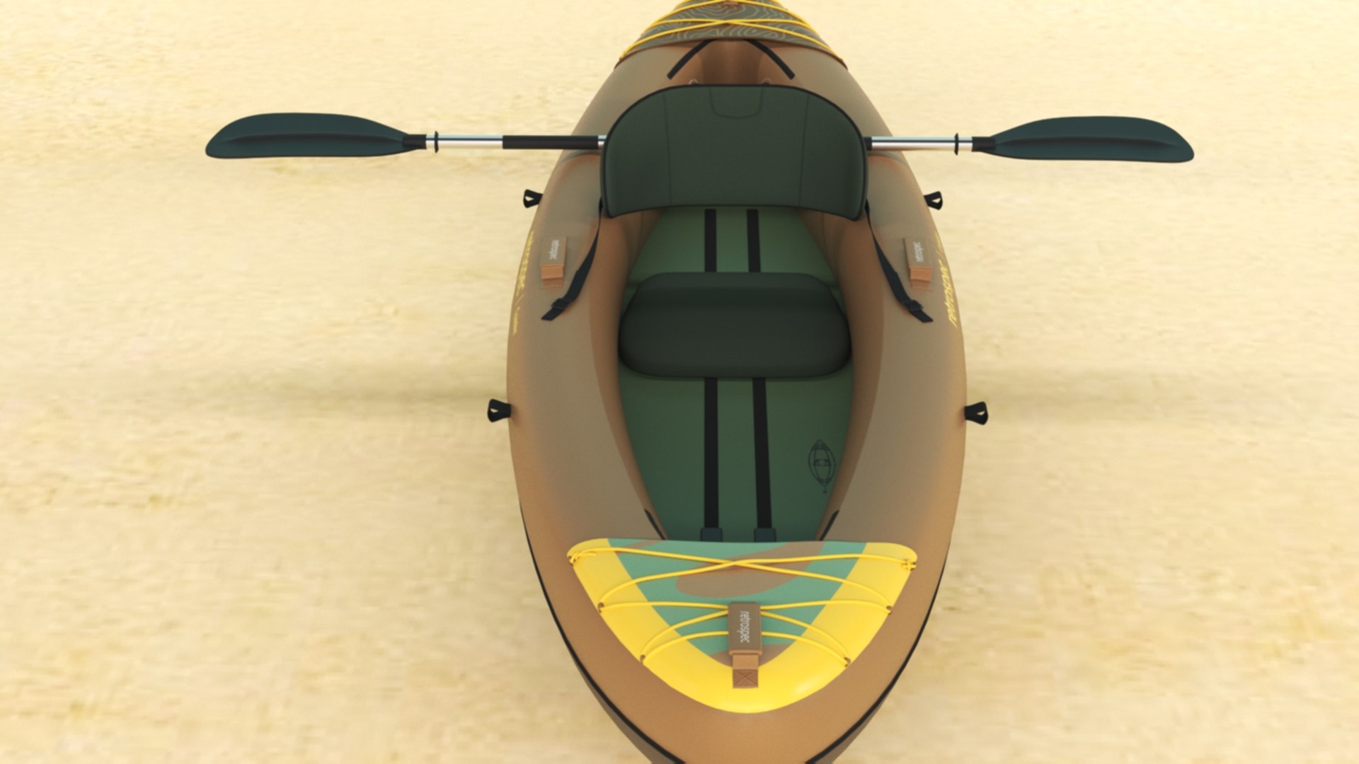 Retrospec Coaster Single And Tandem Inflatable Kayak 3D Model ...