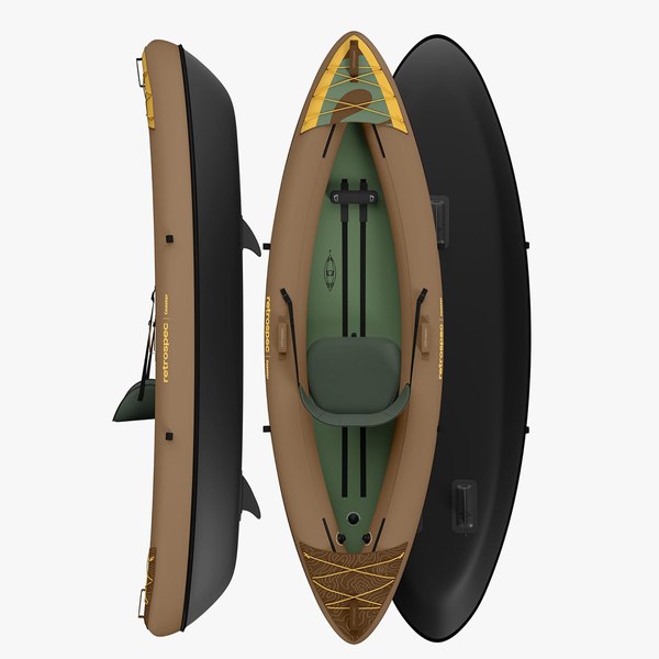 modelo 3d Kayak inflable individual y doble Retrospec Coaster ...