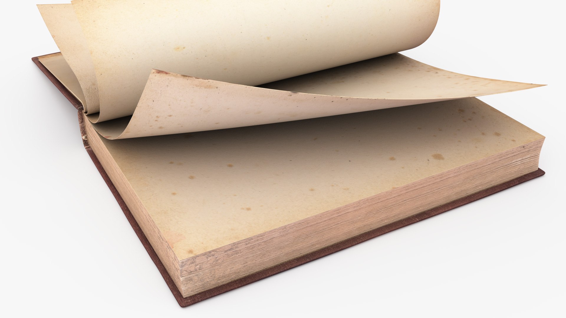 Old Book 01 Rigged and Animated 3D - TurboSquid 2068372