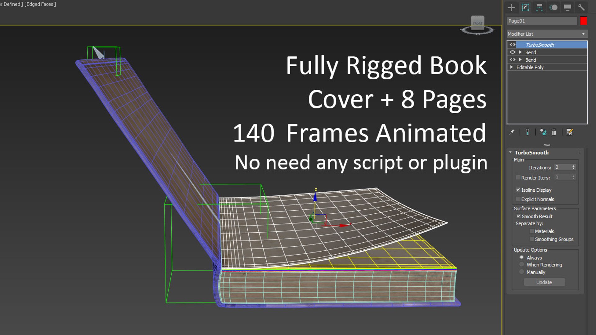 Old Book 01 Rigged and Animated 3D - TurboSquid 2068372