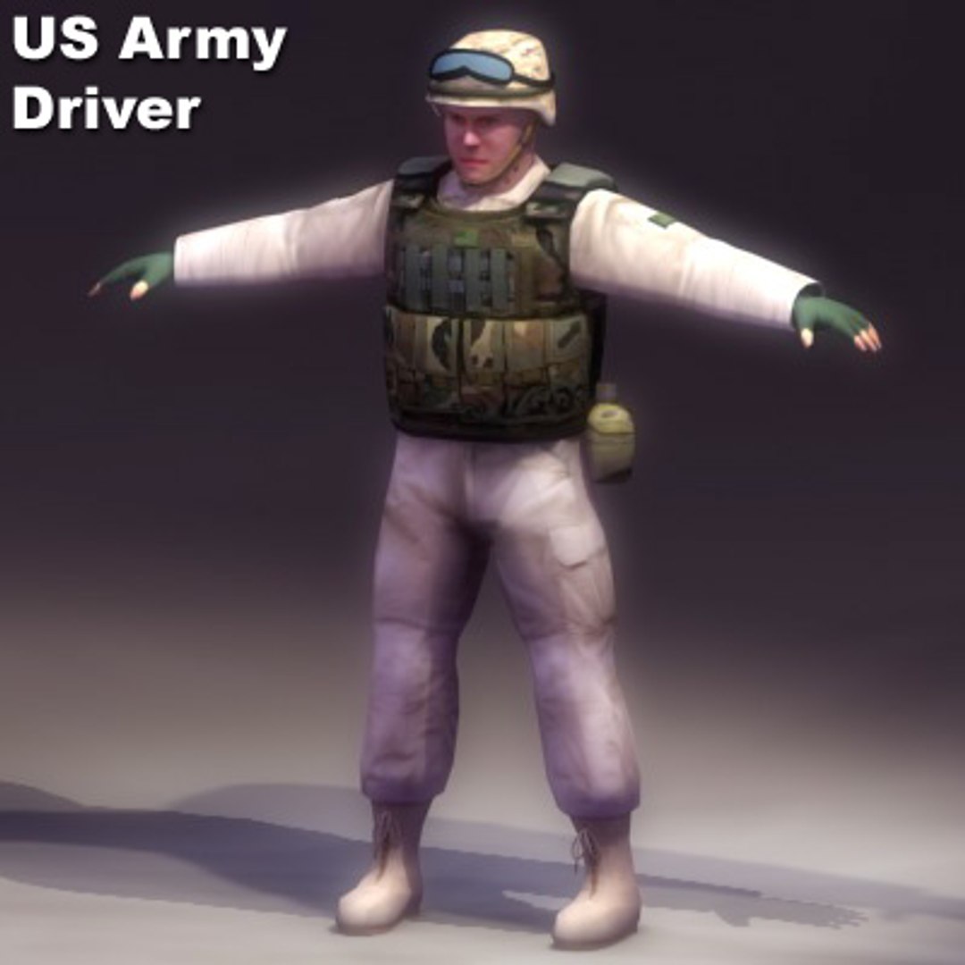 3ds Max Us-army Driver Military