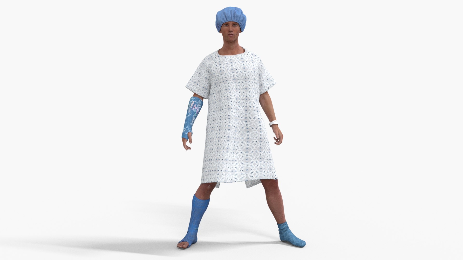 3D Patient Pack Rigged Low-poly 3d Model - TurboSquid 2513230