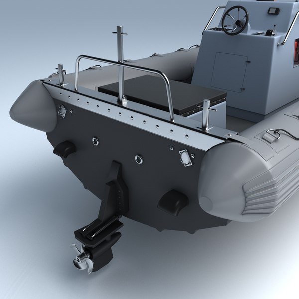 standard navy rhib 3d model
