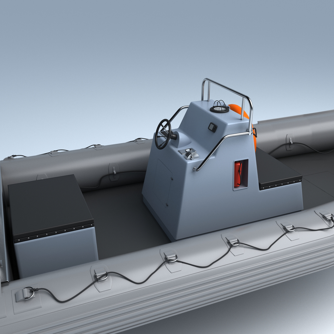 standard navy rhib 3d model
