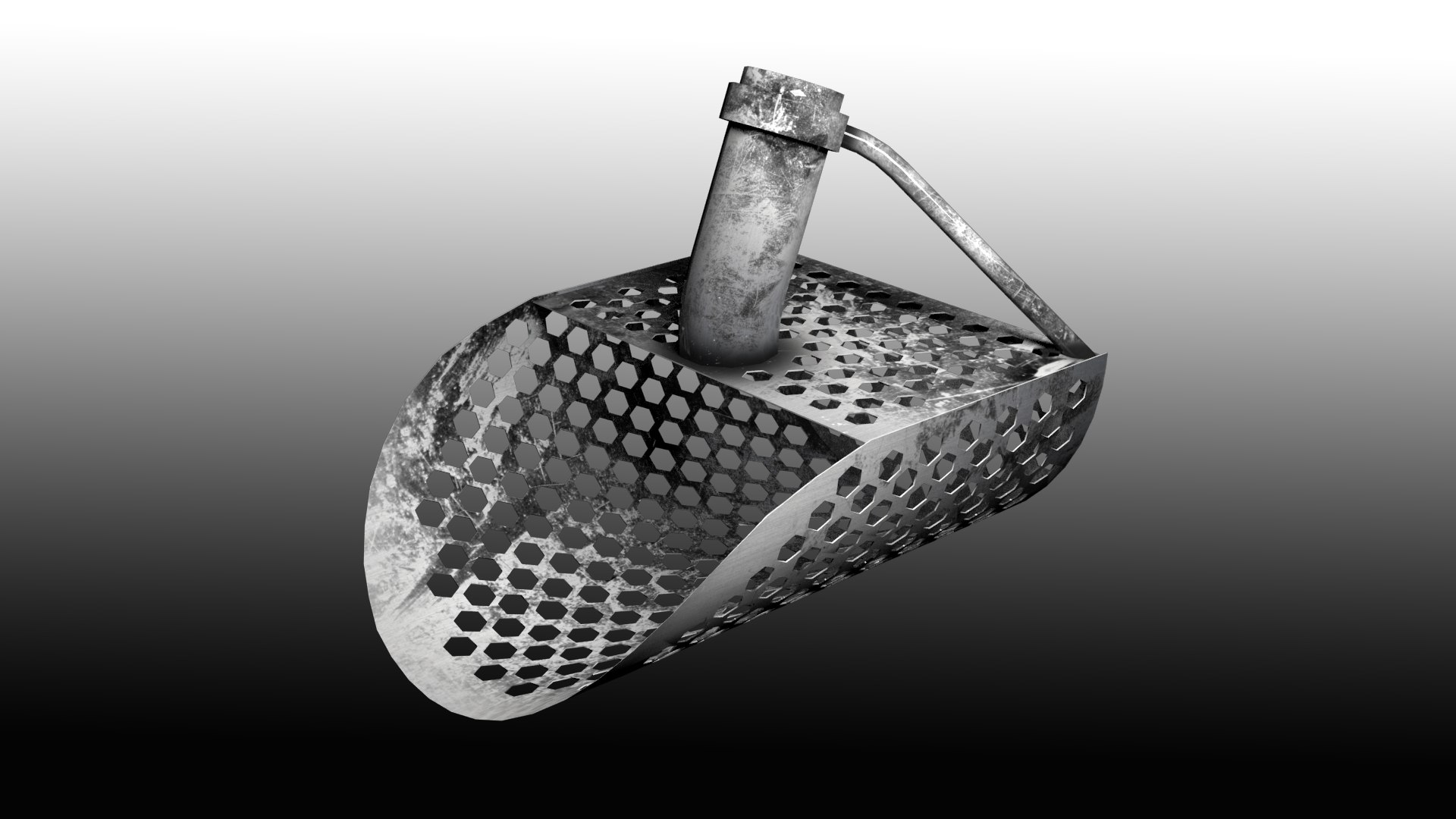 3d digging sand model