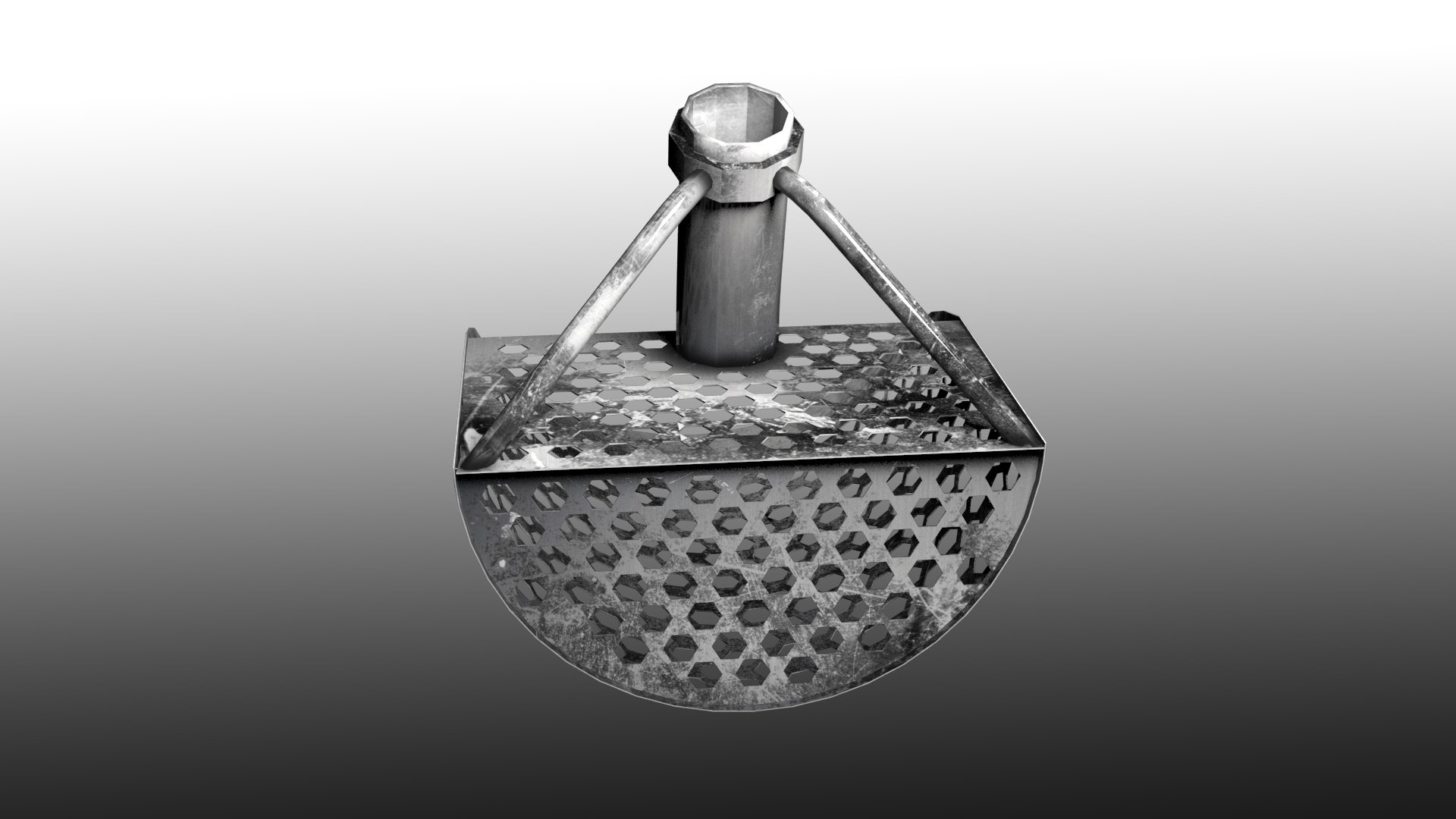 3d digging sand model