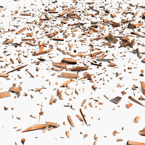 3dsmax wood plank debris