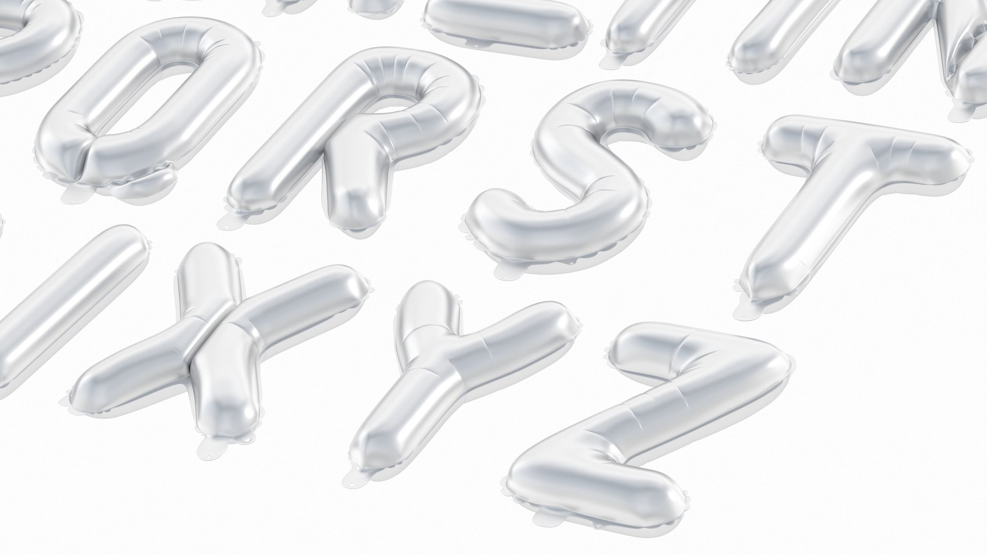 3D Balloon Alphabet Model - TurboSquid 1615824