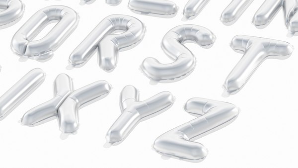 3D balloon alphabet model - TurboSquid 1615824