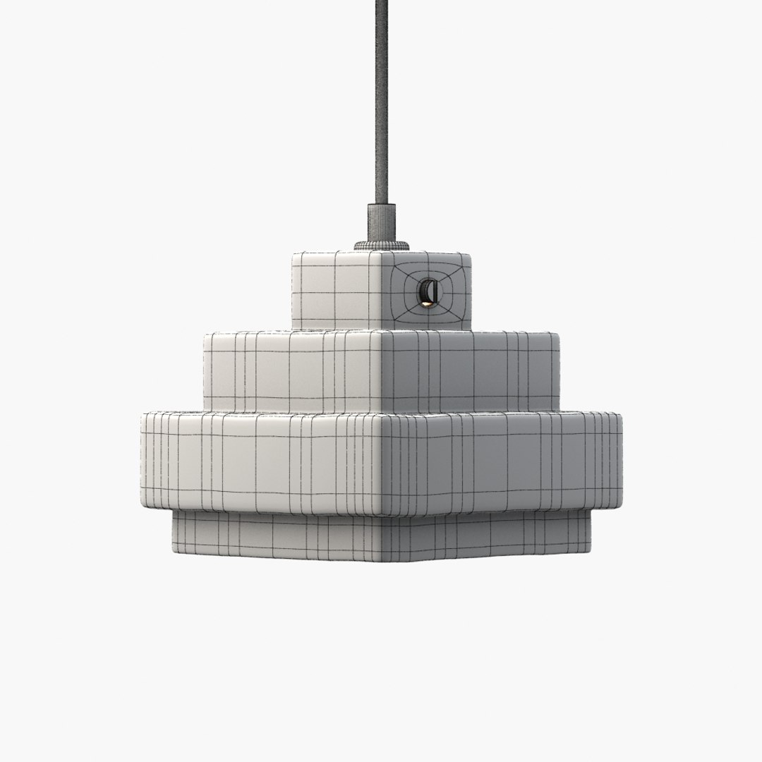Lustre Square Light 1 3d Model