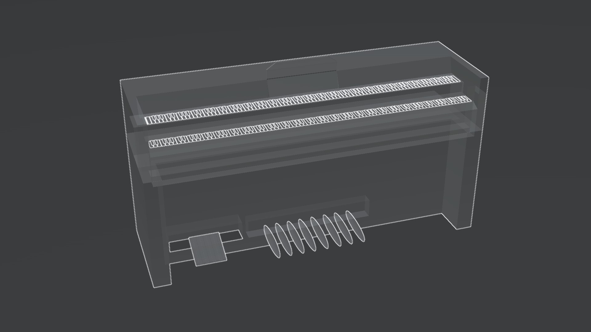 3D Classic Pipe Organ Instrumental With Glossy Wooden Material ...