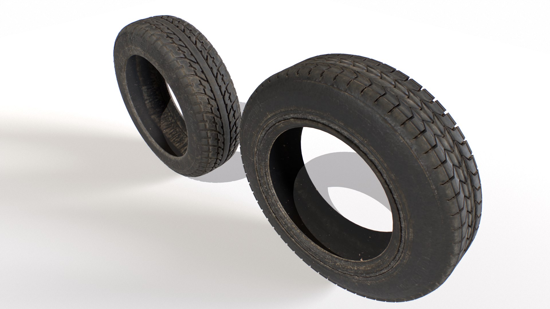 3D Model Old Tires - TurboSquid 1975030