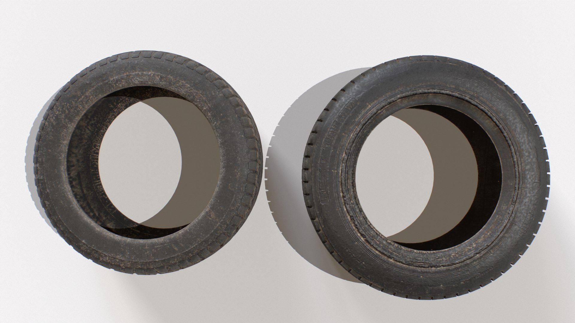 3D Model Old Tires - TurboSquid 1975030