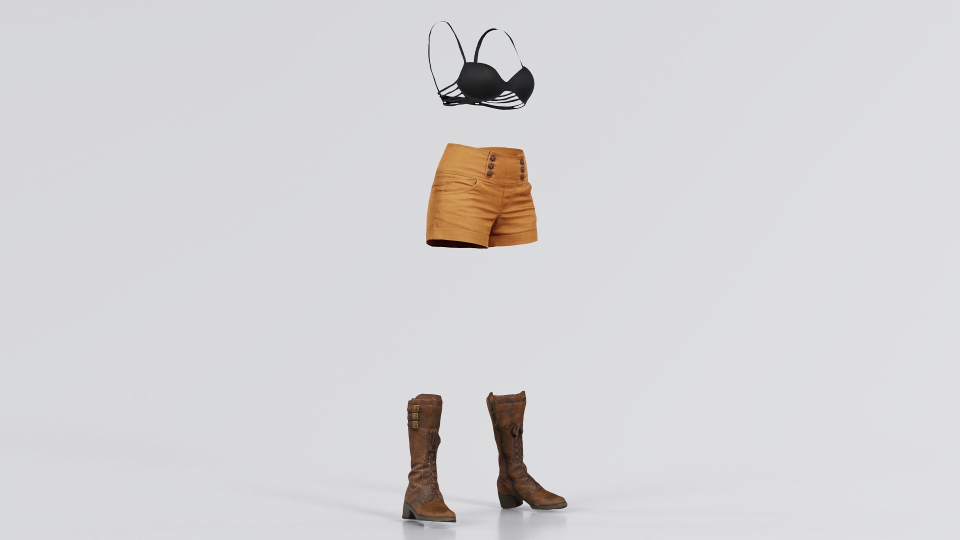 3D Adventure Outfit Remastered - TurboSquid 2361244