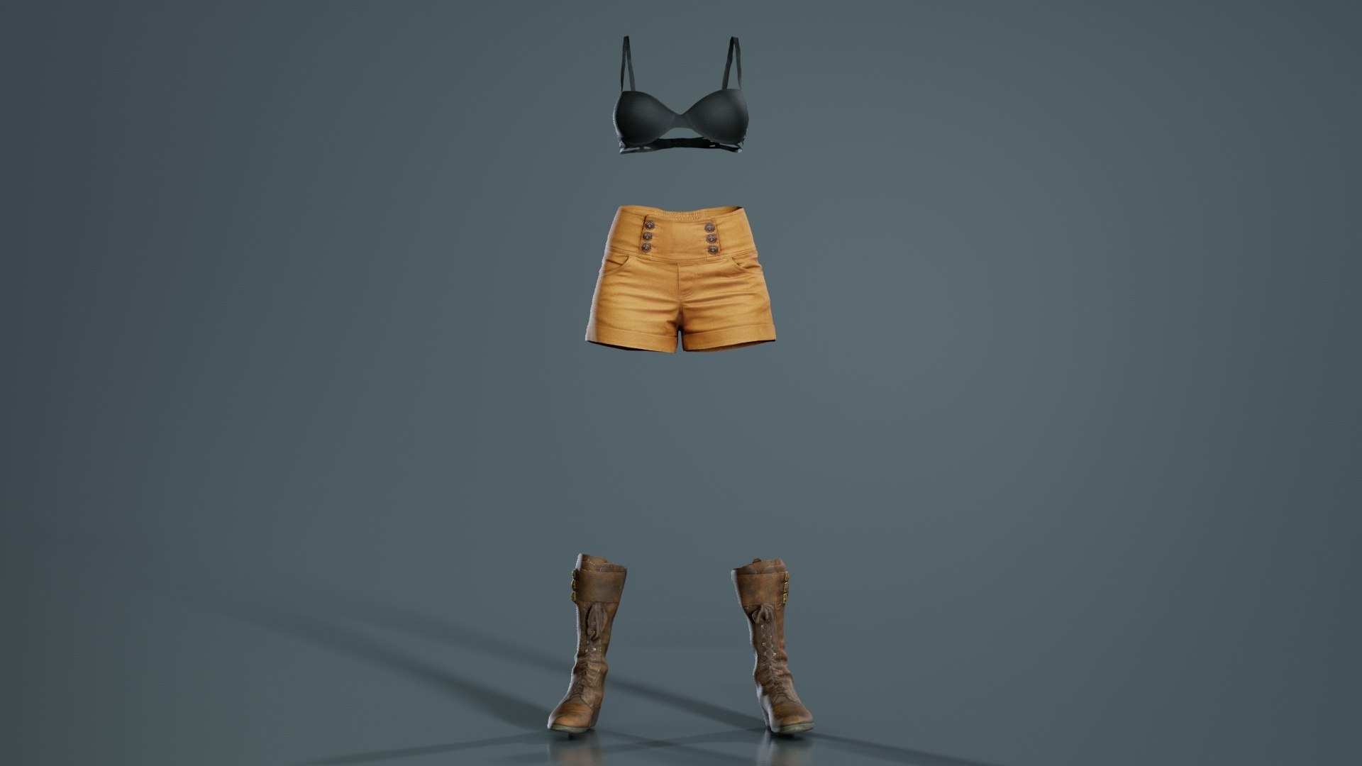 3D Adventure Outfit Remastered - TurboSquid 2361244