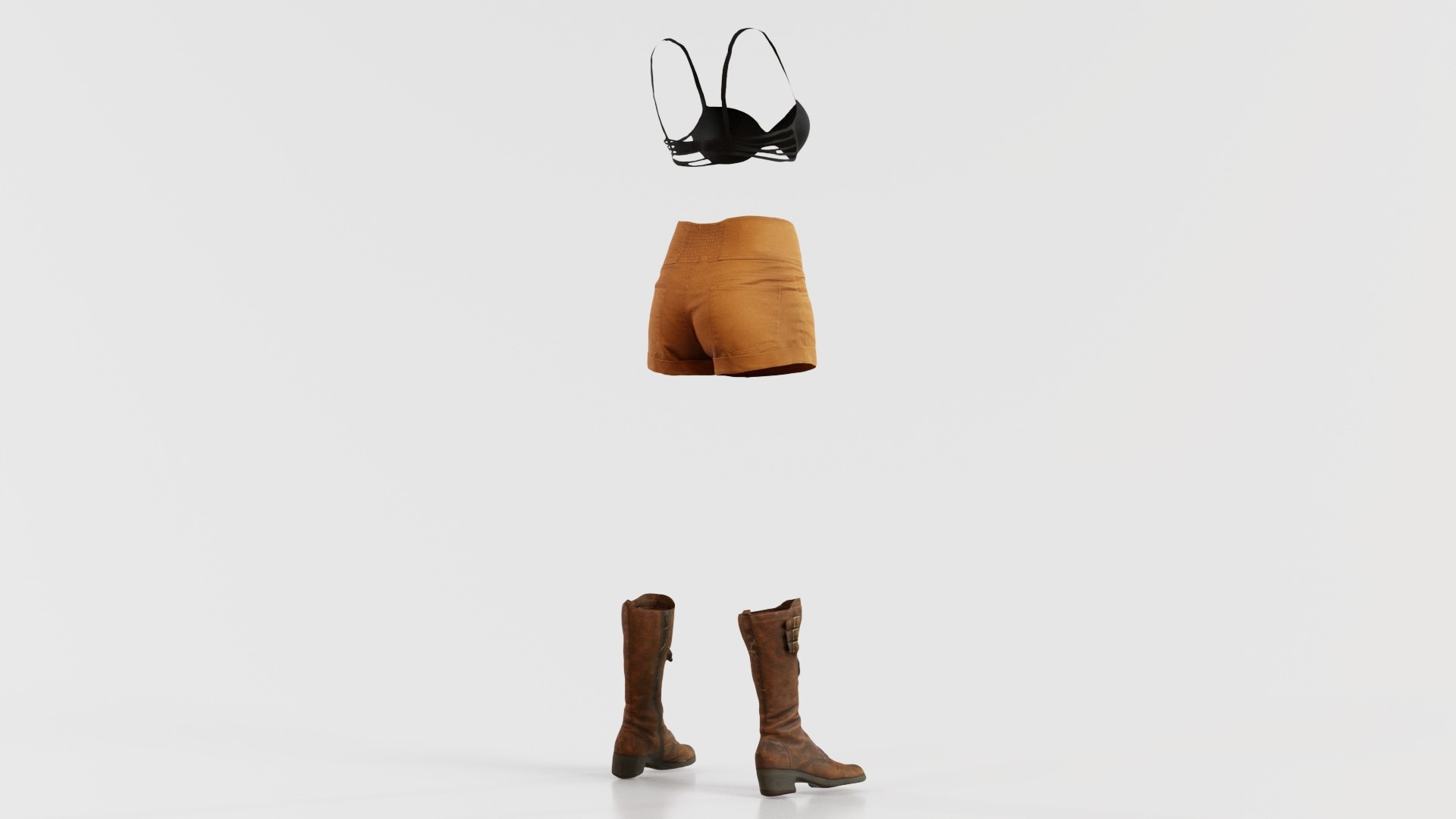 3D Adventure Outfit Remastered - TurboSquid 2361244