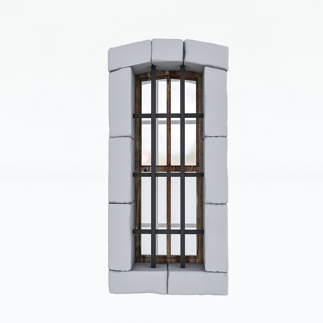 3D Old Stone Window - TurboSquid 1556807