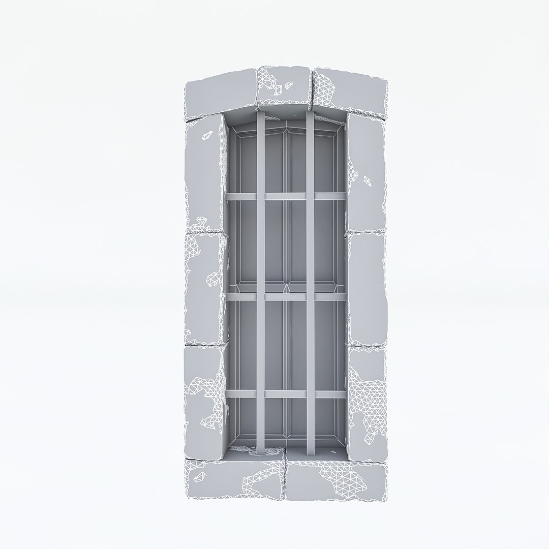 3D Old Stone Window - TurboSquid 1556807
