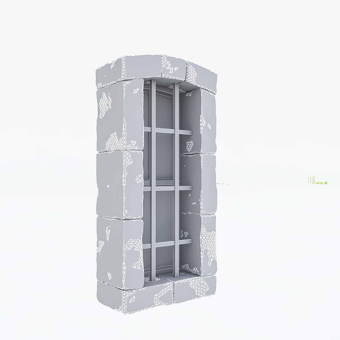 3D Old Stone Window - TurboSquid 1556807