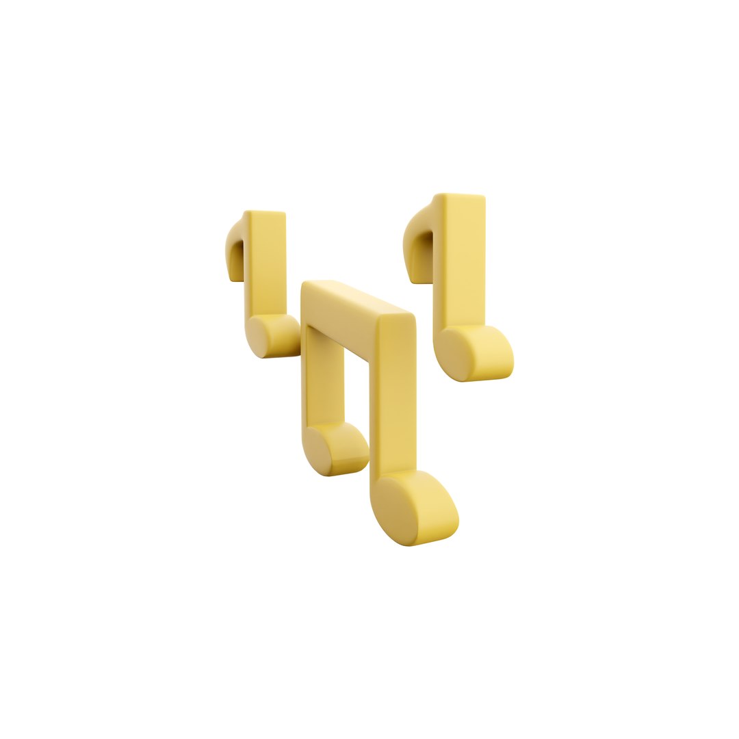 Music Note 3D Model - TurboSquid 2013948