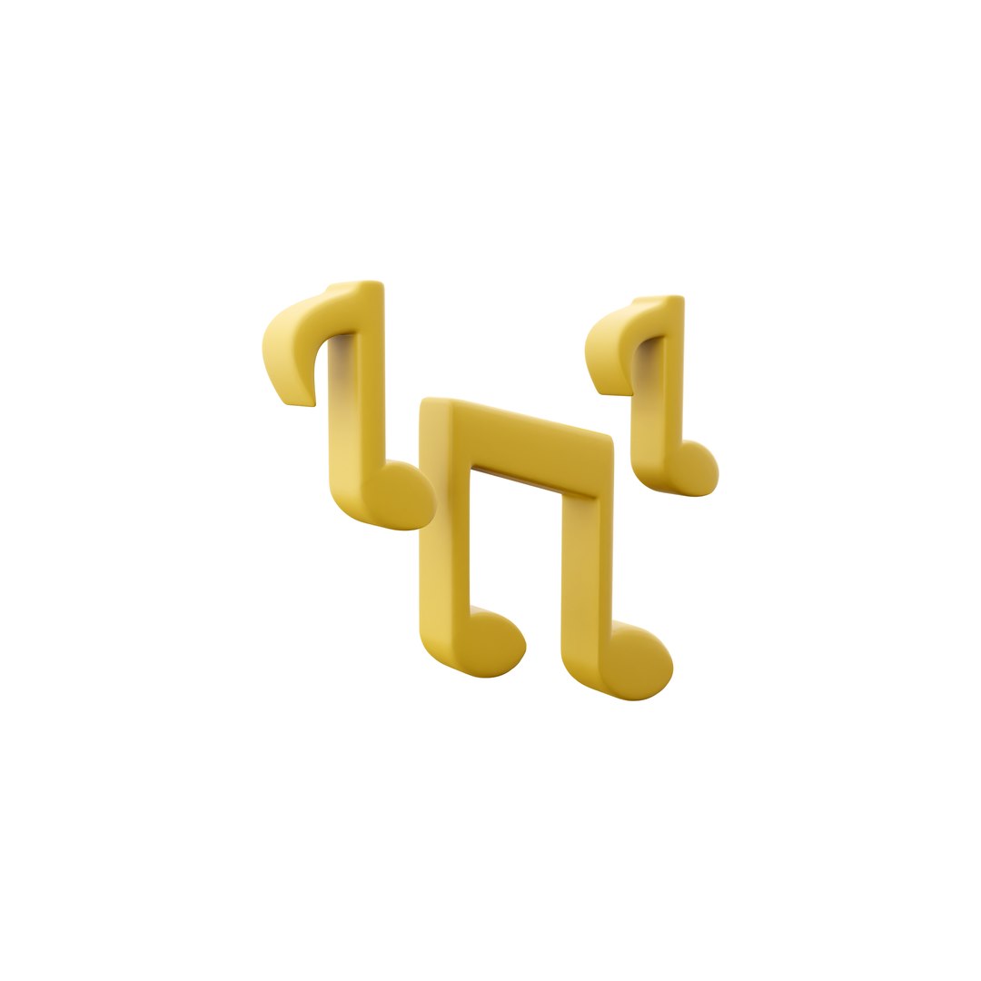 Music Note 3D Model - TurboSquid 2013948