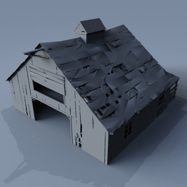 old barn 3d model