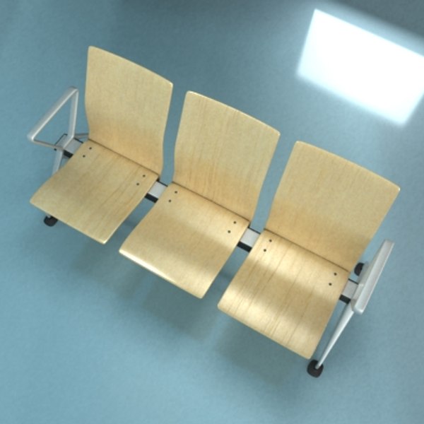 3d model 5 benches