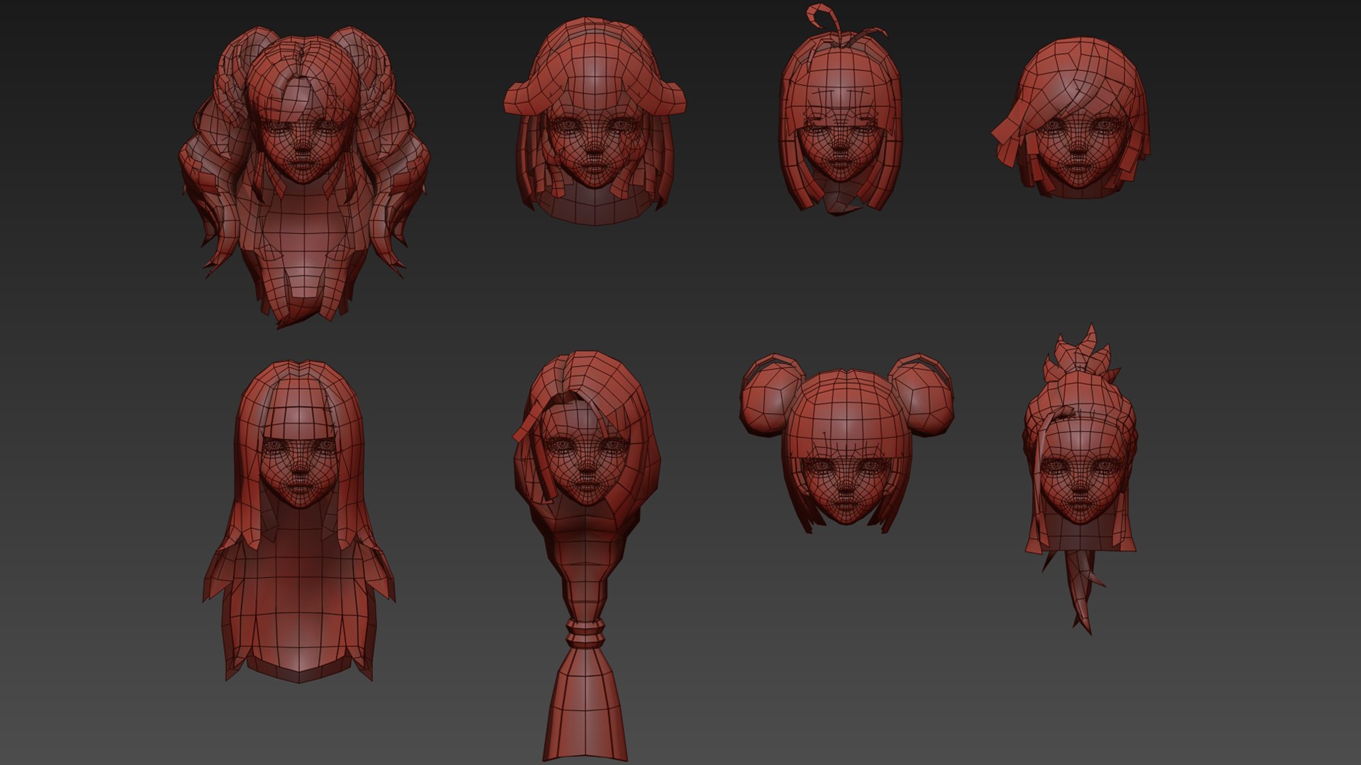 3D hair style 05 model - TurboSquid 2176059