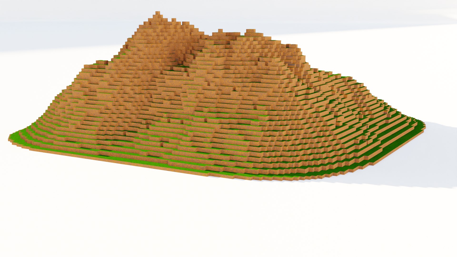 Minecraft Mountain For Background 3D - TurboSquid 1874475