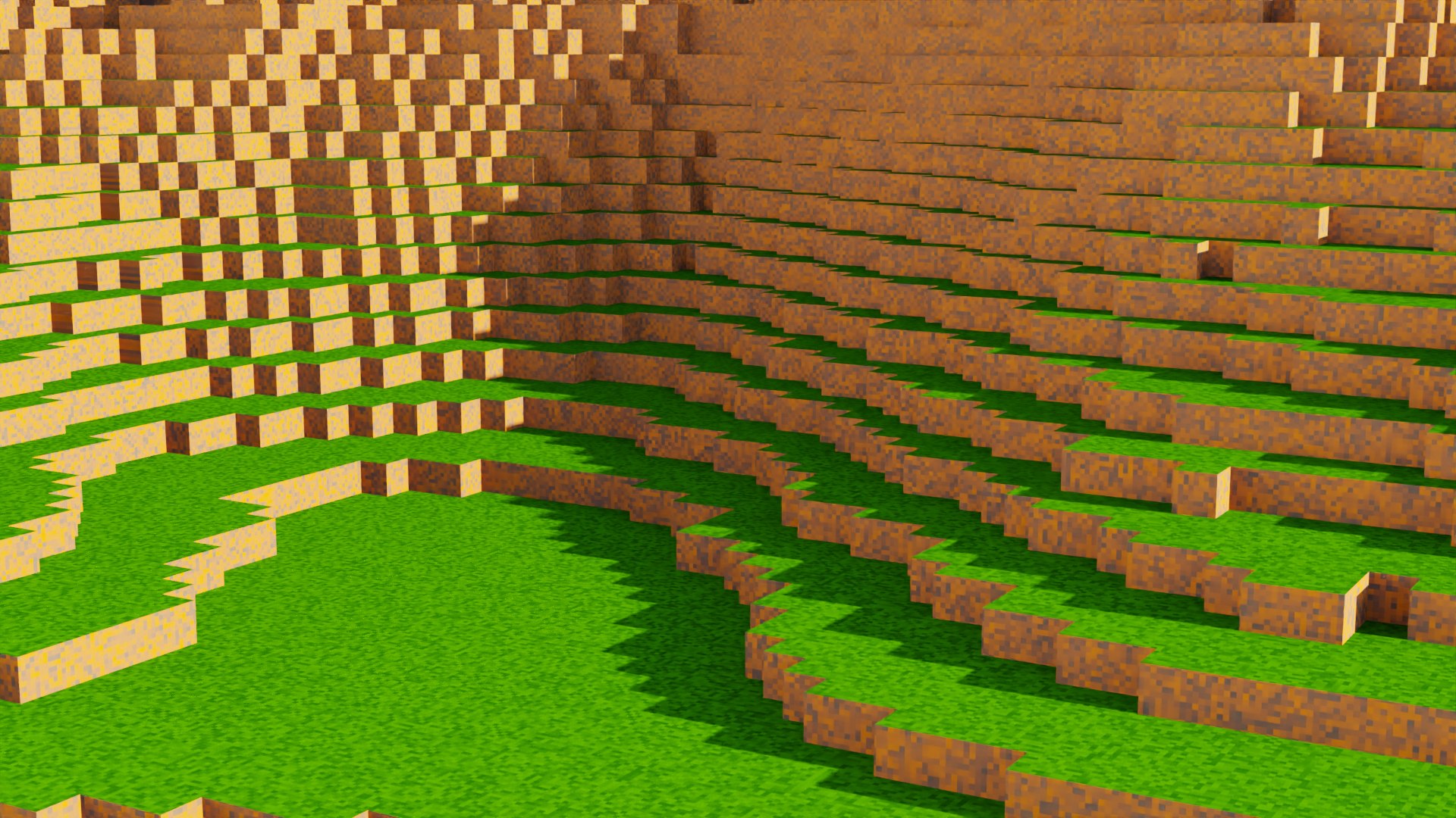Minecraft Mountain For Background 3D - TurboSquid 1874475