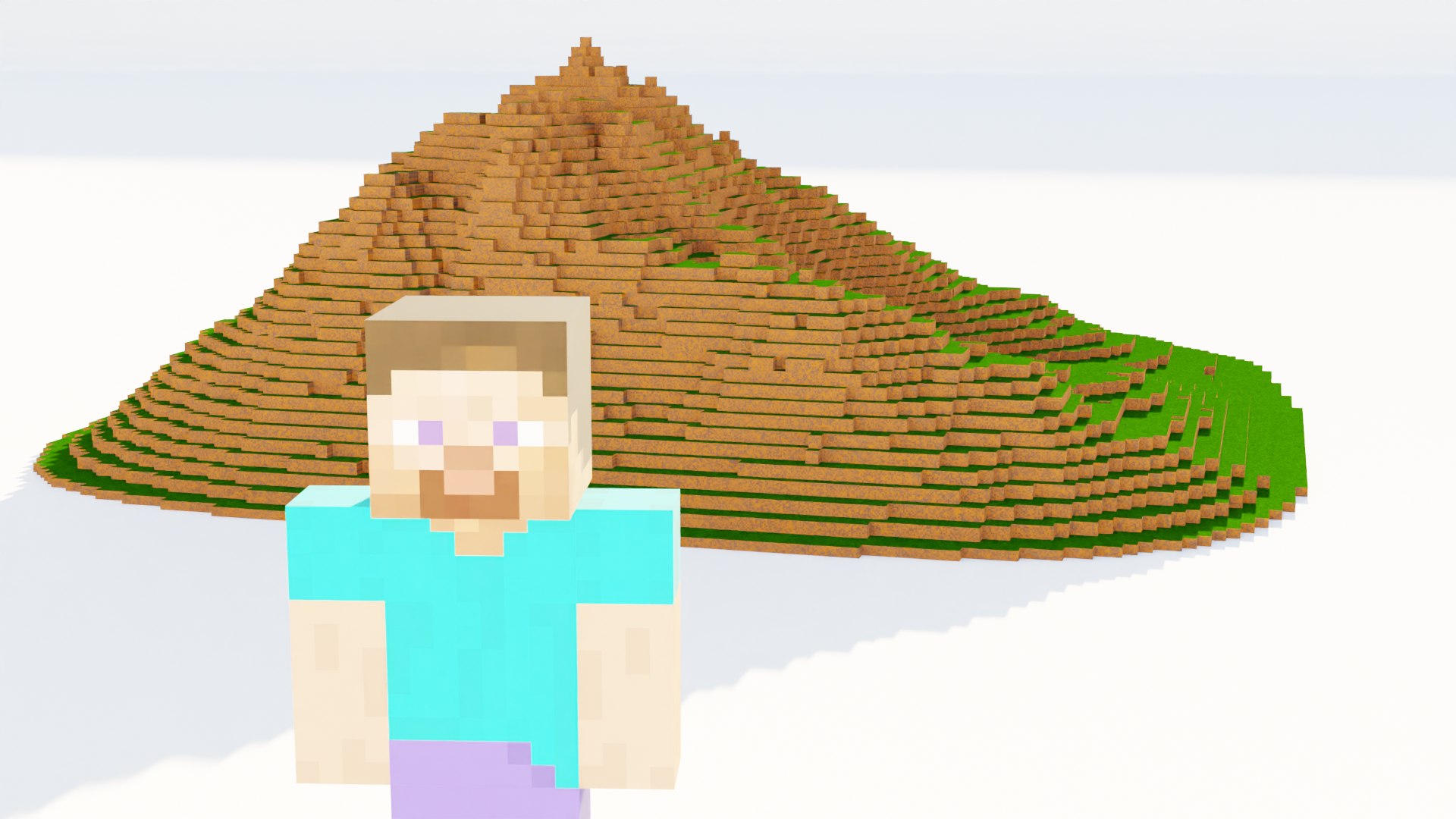 Minecraft Mountain For Background 3D - TurboSquid 1874475