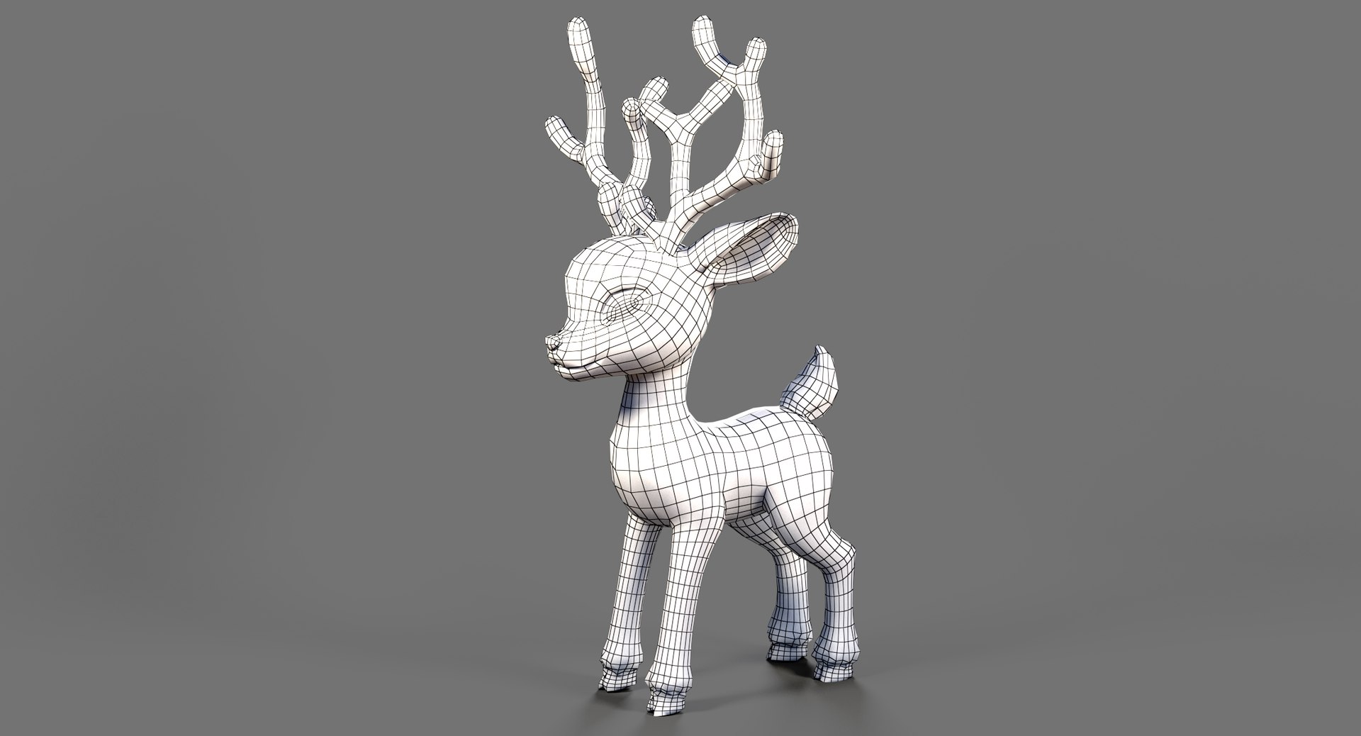 Cartoon Reindeer Christmas Animation Rig 3D Model - TurboSquid 1358667