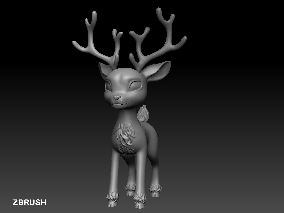Cartoon reindeer christmas animation rig 3D model - TurboSquid 1358667