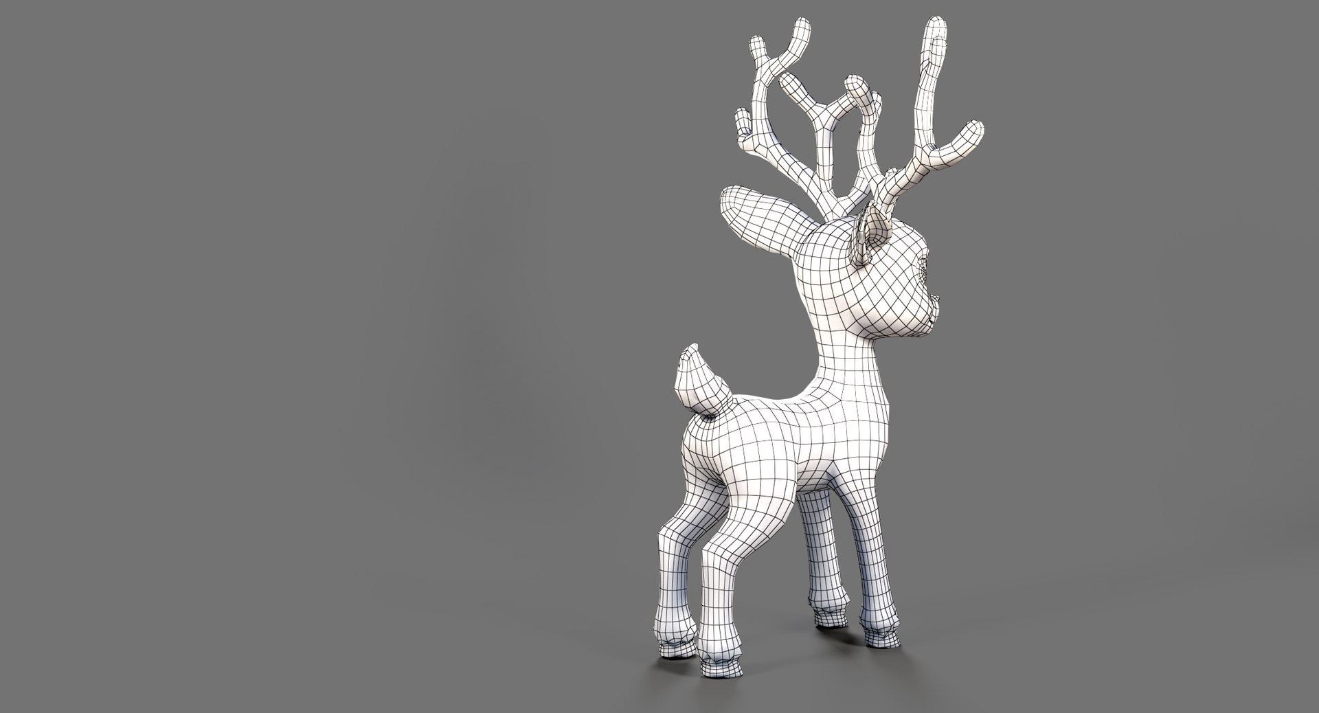 Cartoon Reindeer Christmas Animation Rig 3D Model - TurboSquid 1358667