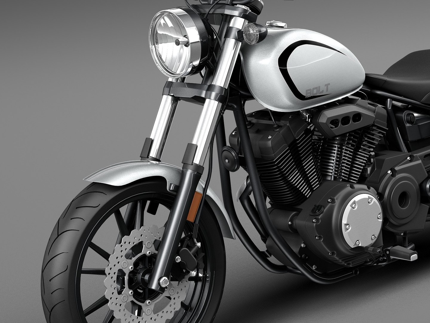 2016 Yamaha Bolt 3d Model