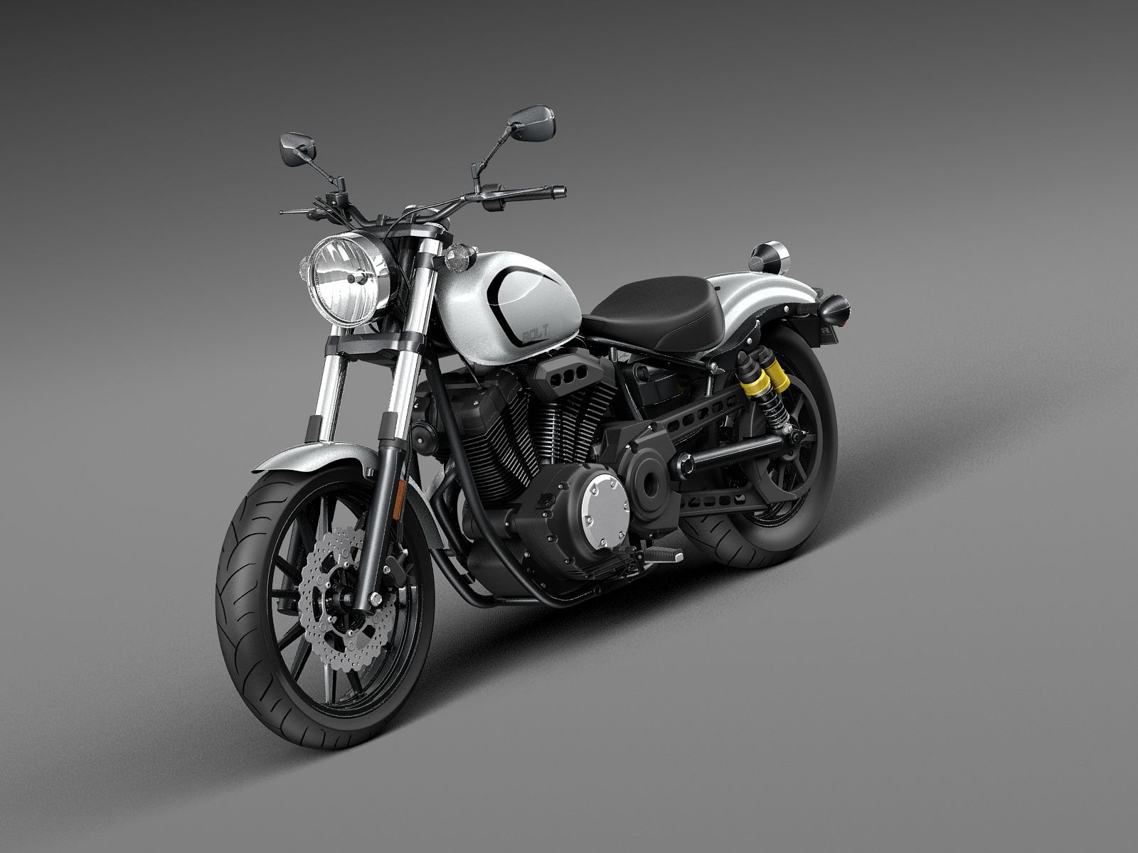 2016 yamaha bolt 3d model
